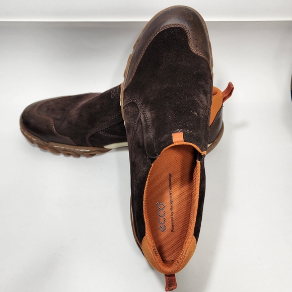 Ecco | Shoes | Mens Ecco Receptor Technology Shoes Brown Suede Casual ...